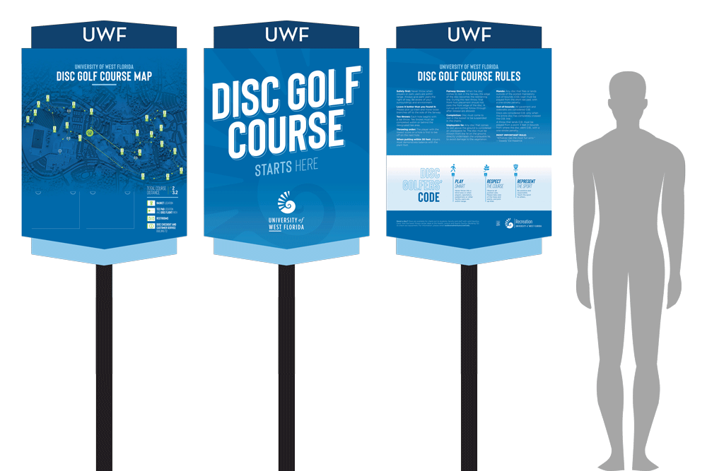 Disc Golf Course Tee Signs | Signage — Shelley Henseler