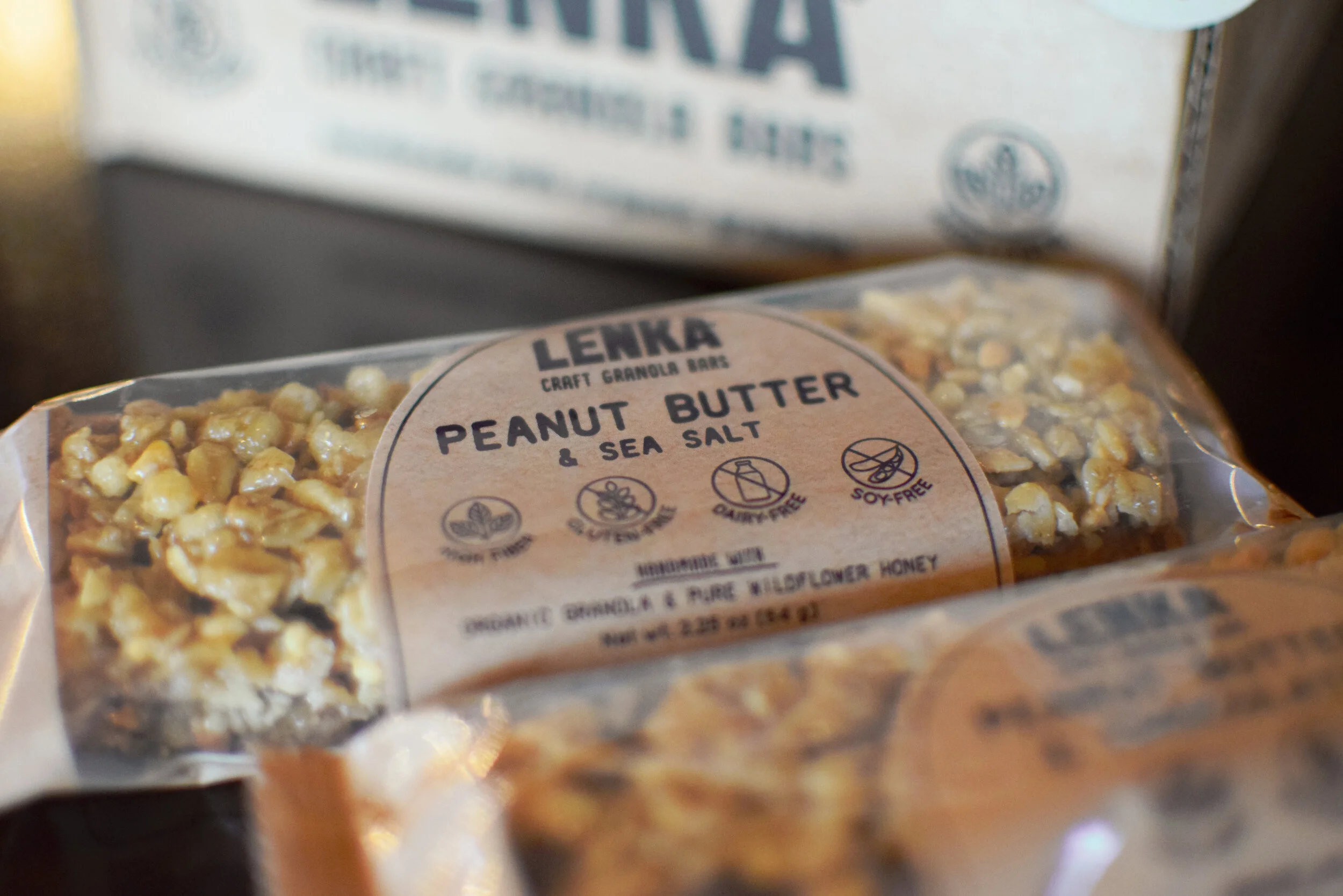 Peanut Butter with Sea Salt Bar - 12 Bars — Lenka Bar - Craft Granola Bars