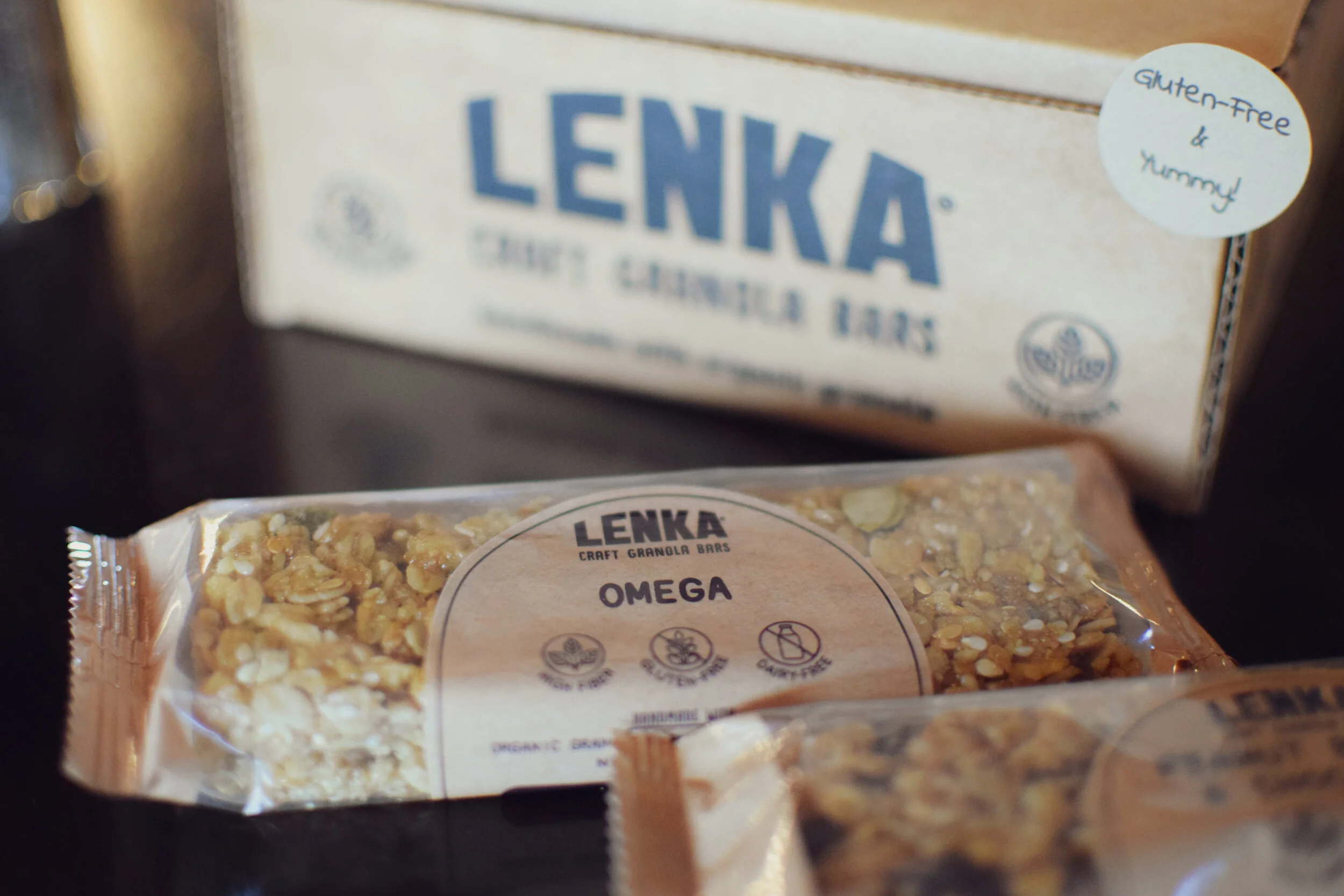 Omega Bar - 12 Bars — Lenka Bar - Craft Granola Bars