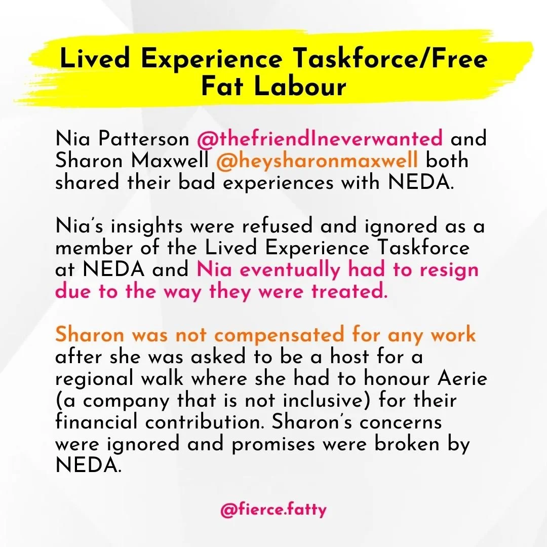 The Full NEDA Controversy Explained — Fierce Fatty