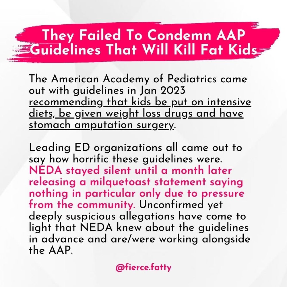 The Full NEDA Controversy Explained — Fierce Fatty