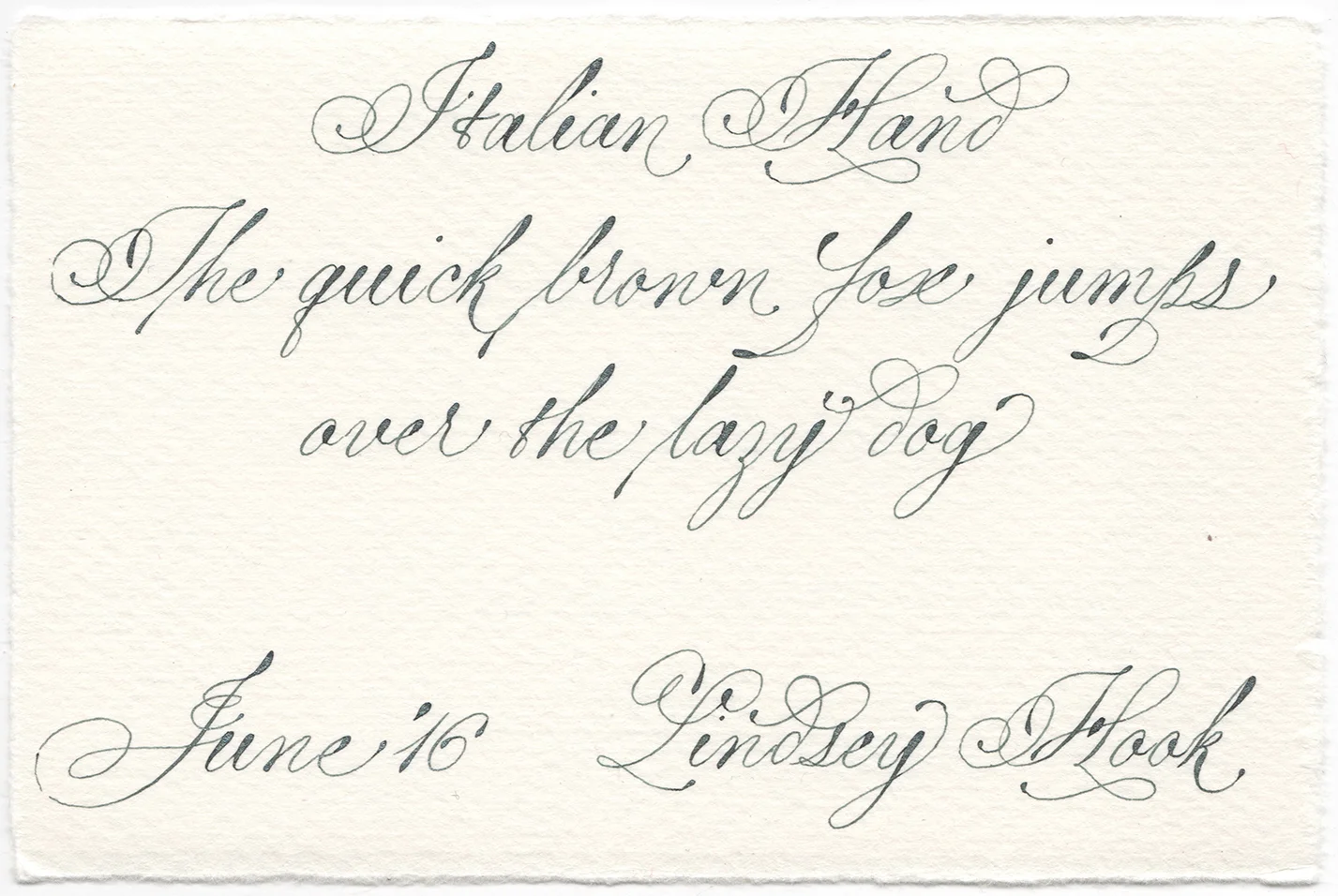 Lindsey Hook — Script Samples Gallery