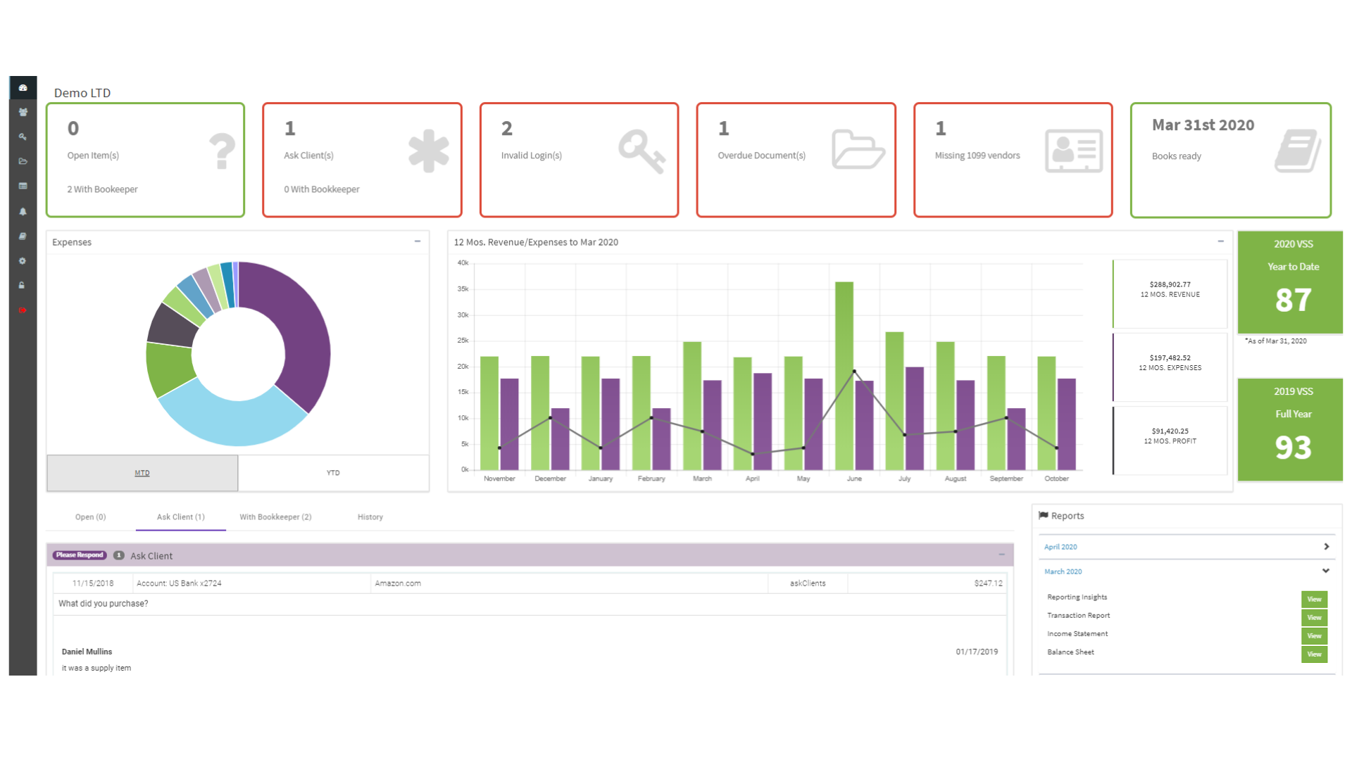 BKE Insight — BookKeeping Express