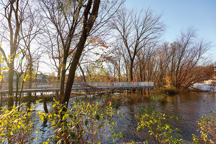 Water Works Park and Island — OLIN