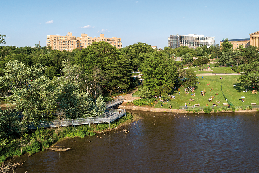 Water Works Park and Island — OLIN