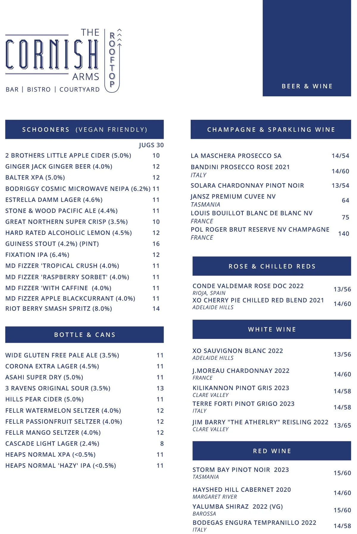 Group Bookings & Functions — The Cornish Arms Hotel | Bar | Restaurant ...