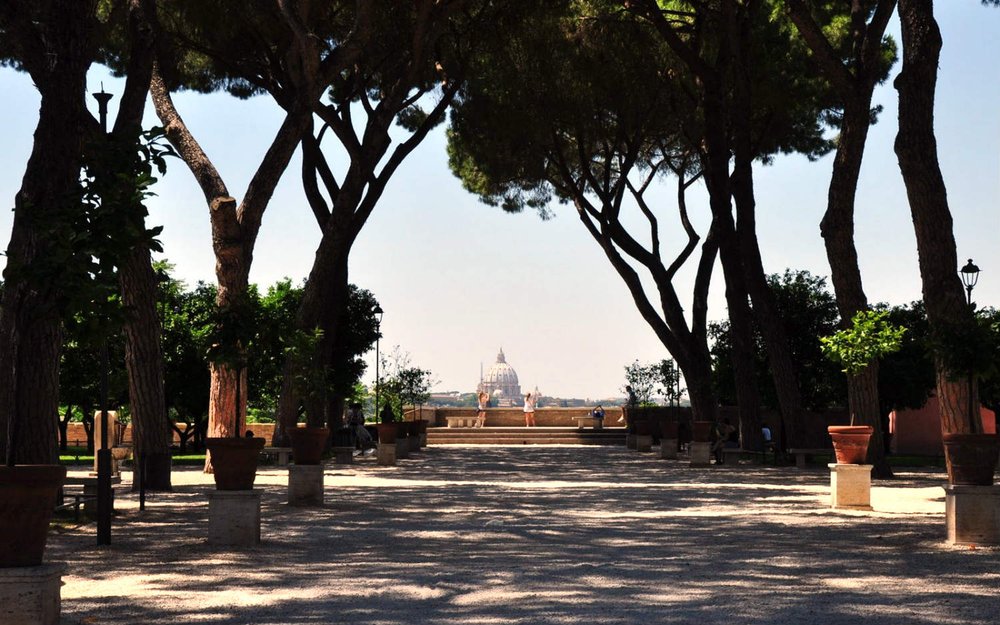 The most romantic terrace of Rome: The Orange Garden — Hotel San ...