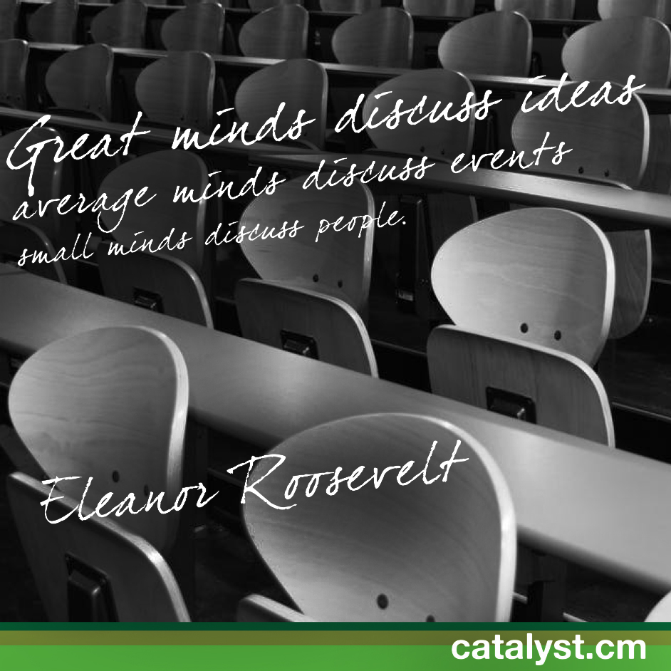 Great Minds Talk About Ideas