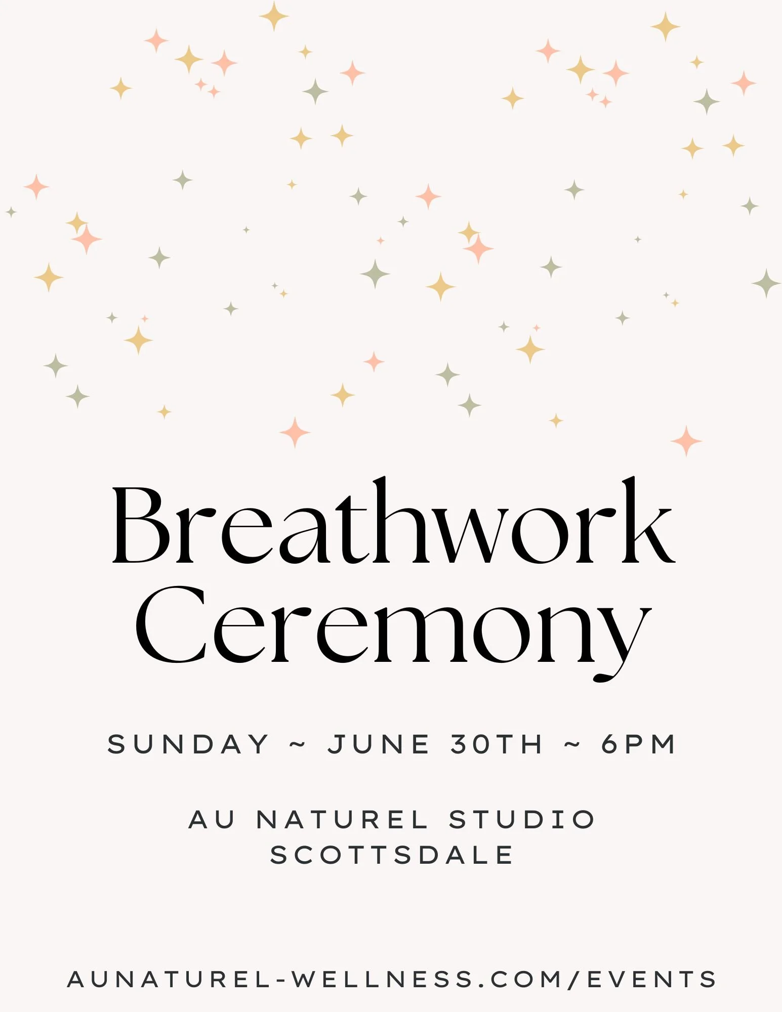 Events & Group Work — Au Naturel Wellness