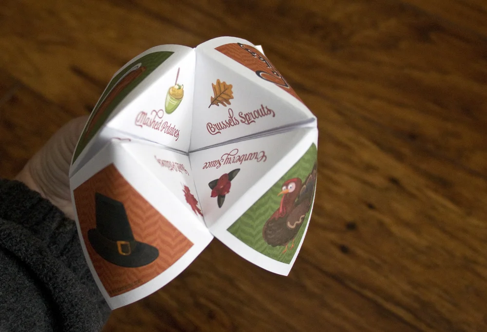 Thanksgiving Cootie Catcher — Alex Tebow