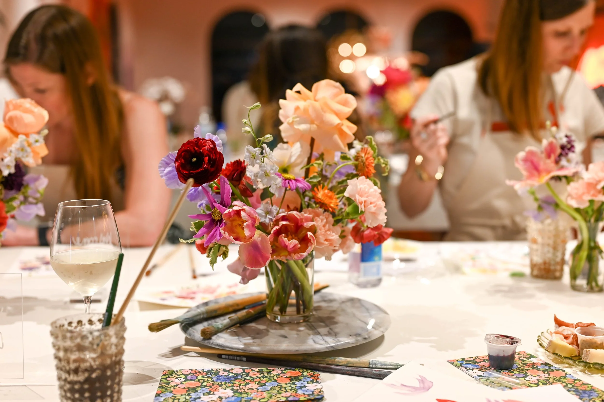 CoCo Zentner taught a floral watercolor painting class at the House of ...