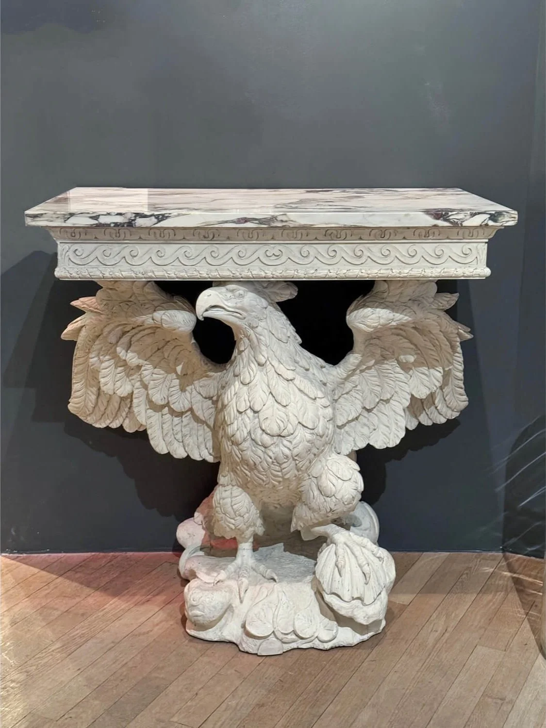 Ceramic Eagle Form Console Table — Gerald Bland