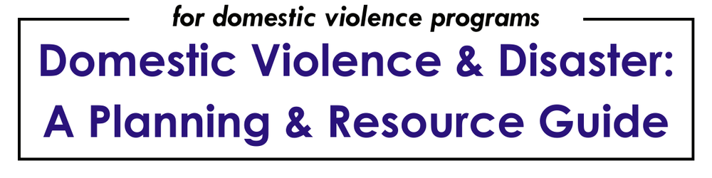 Resources For Domestic Violence Programs — CLEARINGHOUSE ON DOMESTIC ...