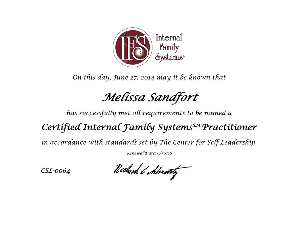 IFS Certification — A Thousand Paths
