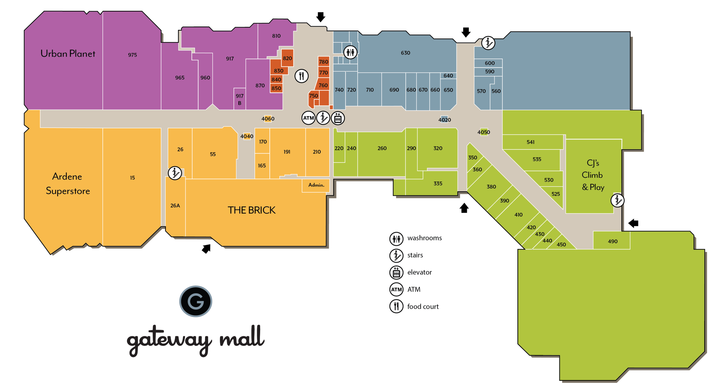 Mall Map — Gateway