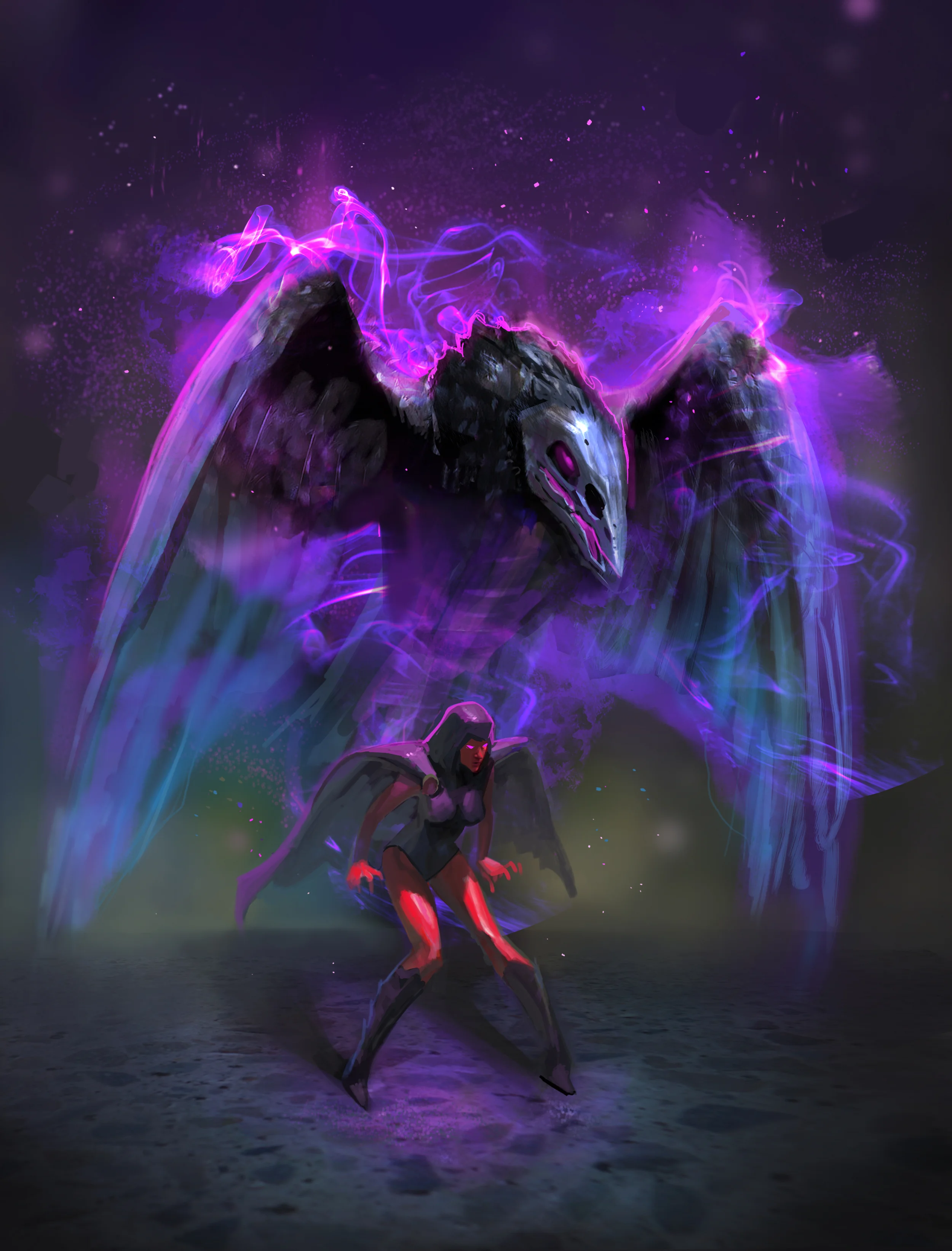 Raven Injustice Concept Art