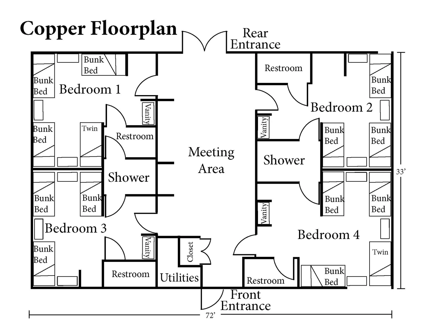 Copper Village - Large Group Cabin