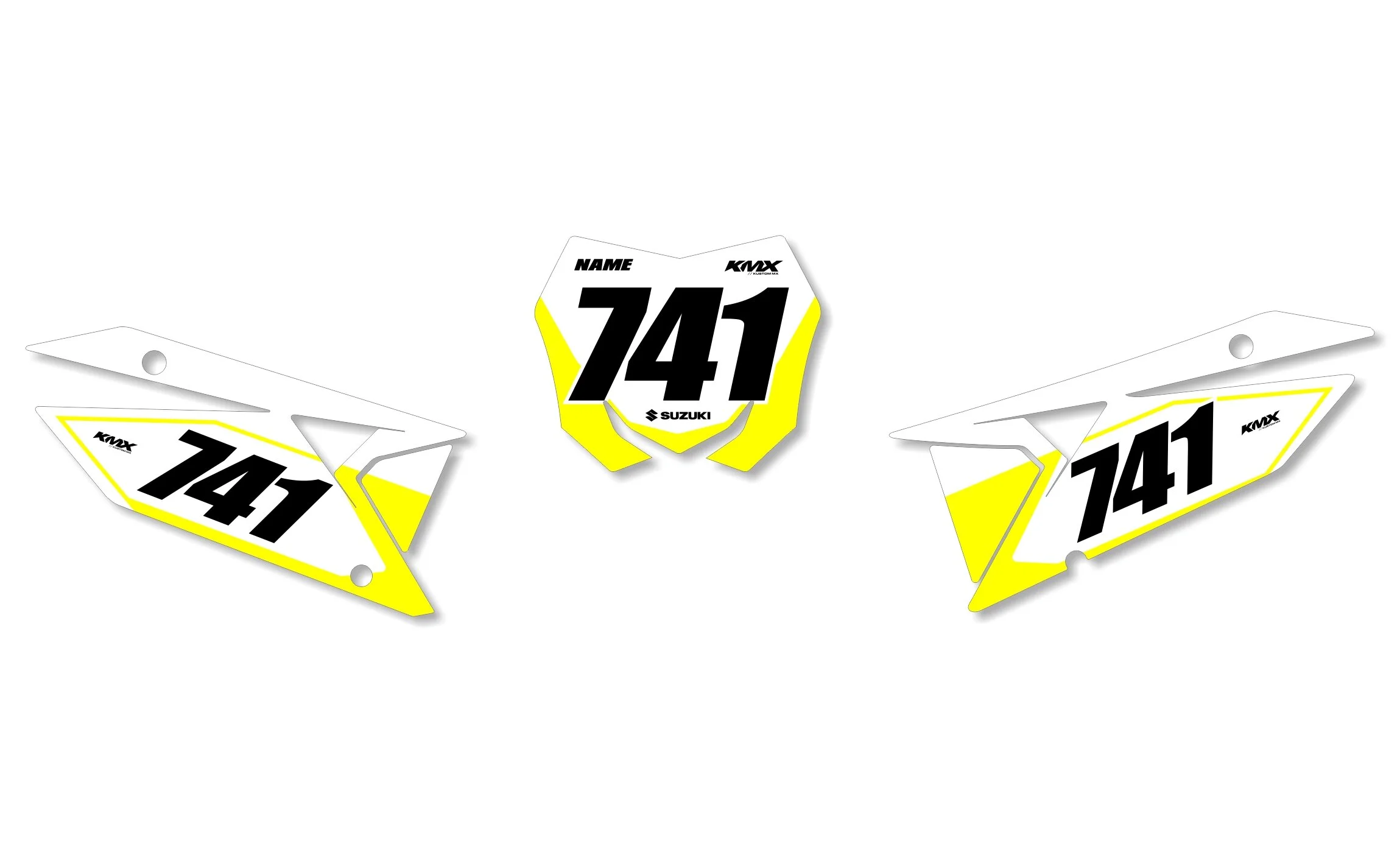 PINSTRIPE SERIES Suzuki Number Plates — KustomMX