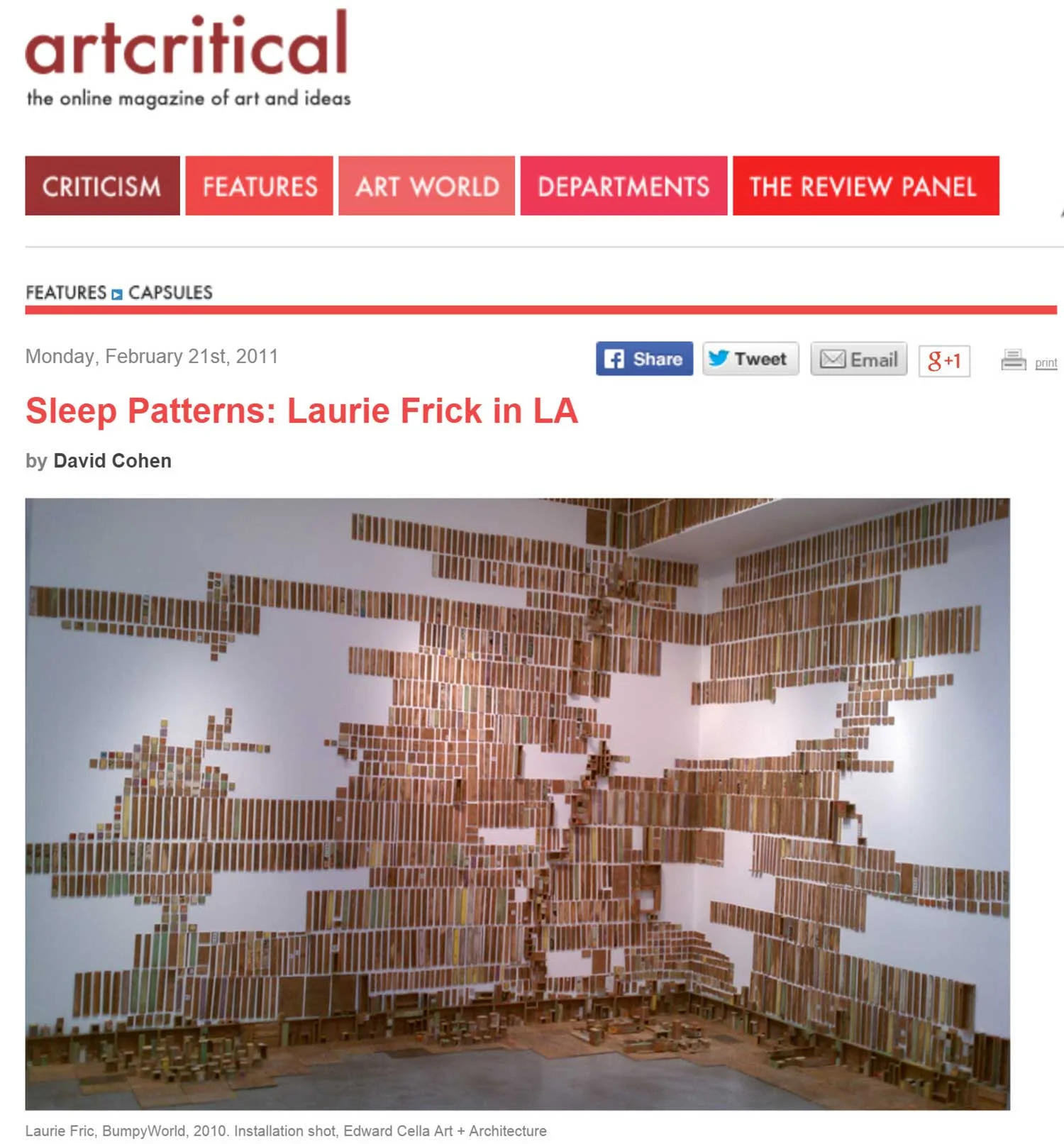 PRESS — LAURIE FRICK