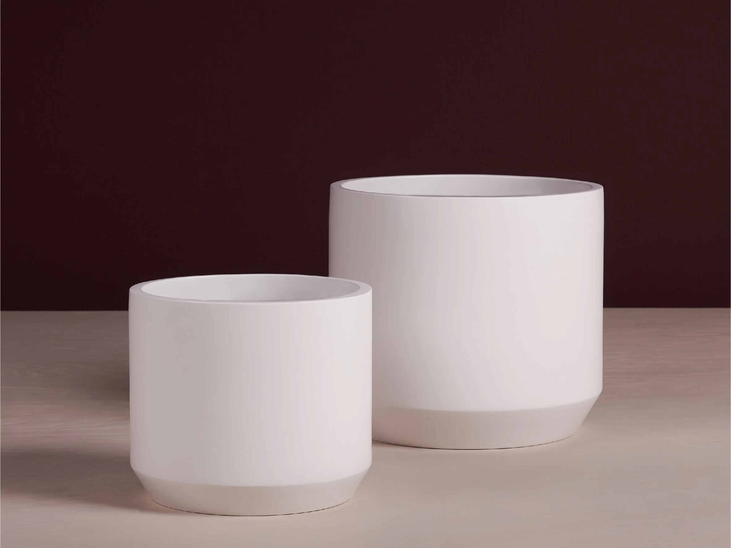 Tau Manufacturing Planters | Large Round Fiberglass Planters