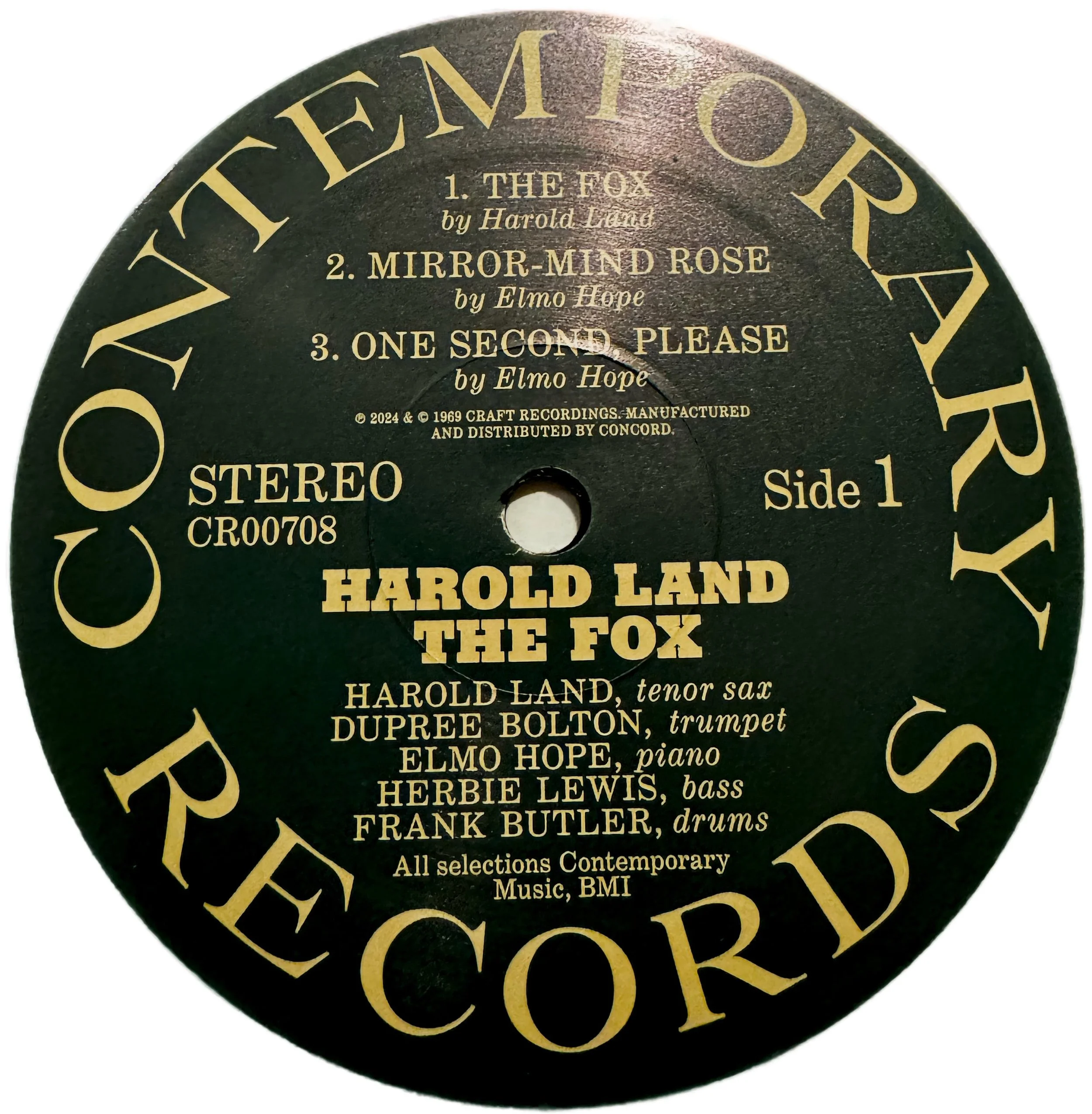 Harold Land: The Fox—Contemporary Records Acoustic Sounds Series (Vinyl ...