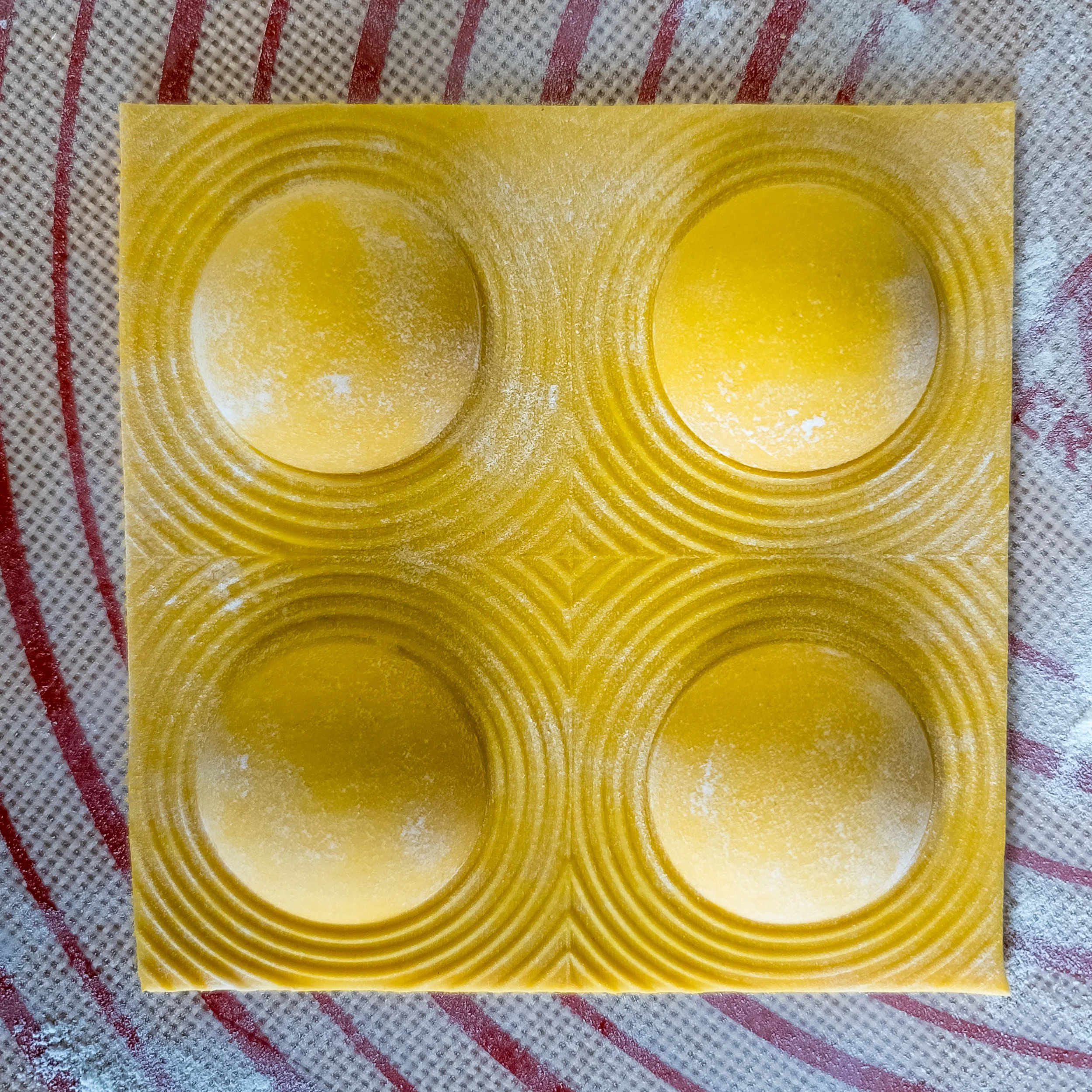 john francis designs — Spiral Patterned Raviolo Mold