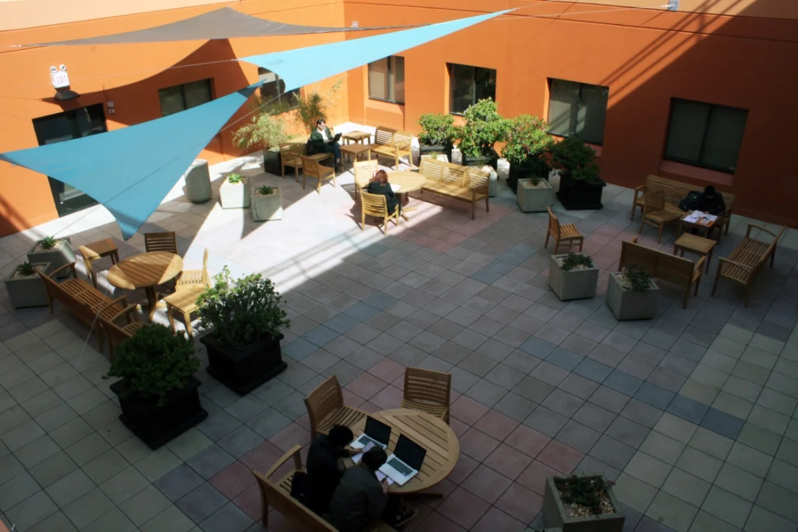 University of California at Berkeley Evans Hall Rooftop Courtyard ...