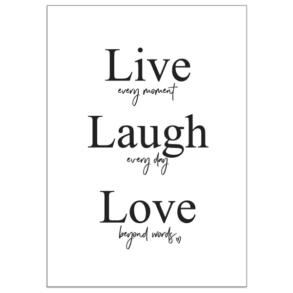 Live Laugh Love Printable Live Laugh Love Frame Home Decor | Buy