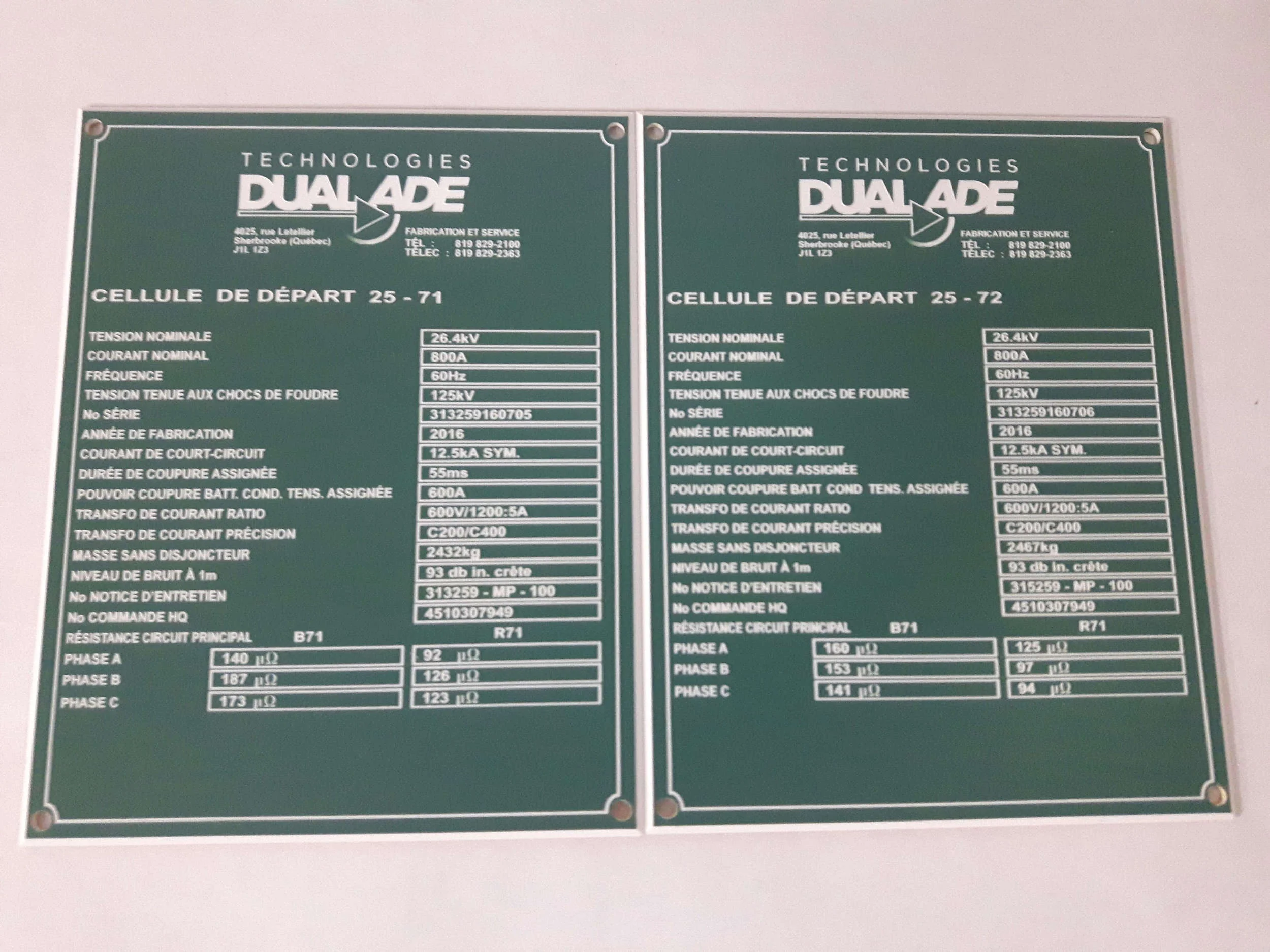 PLAQUE D'IDENTIFICATION ÉQUIPEMENT ET SÉCURITÉ | Systana