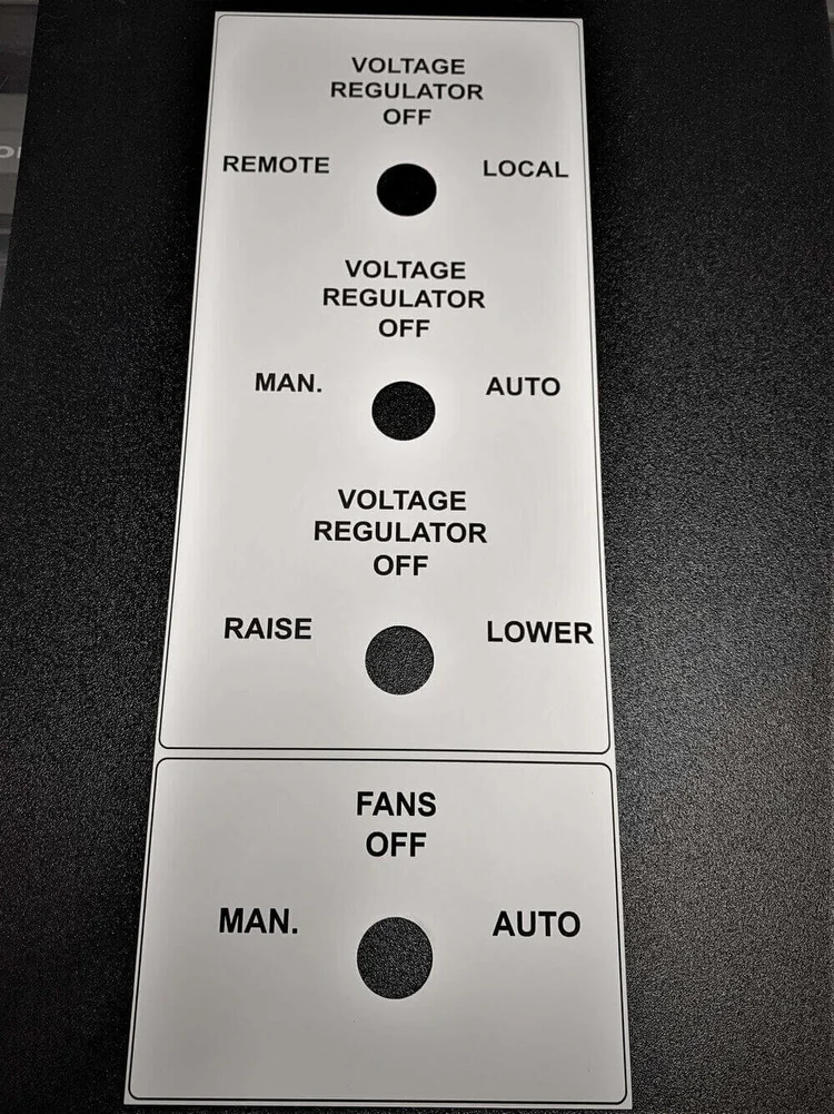 Control Panels - Face Plate | Systana Gravure Laser