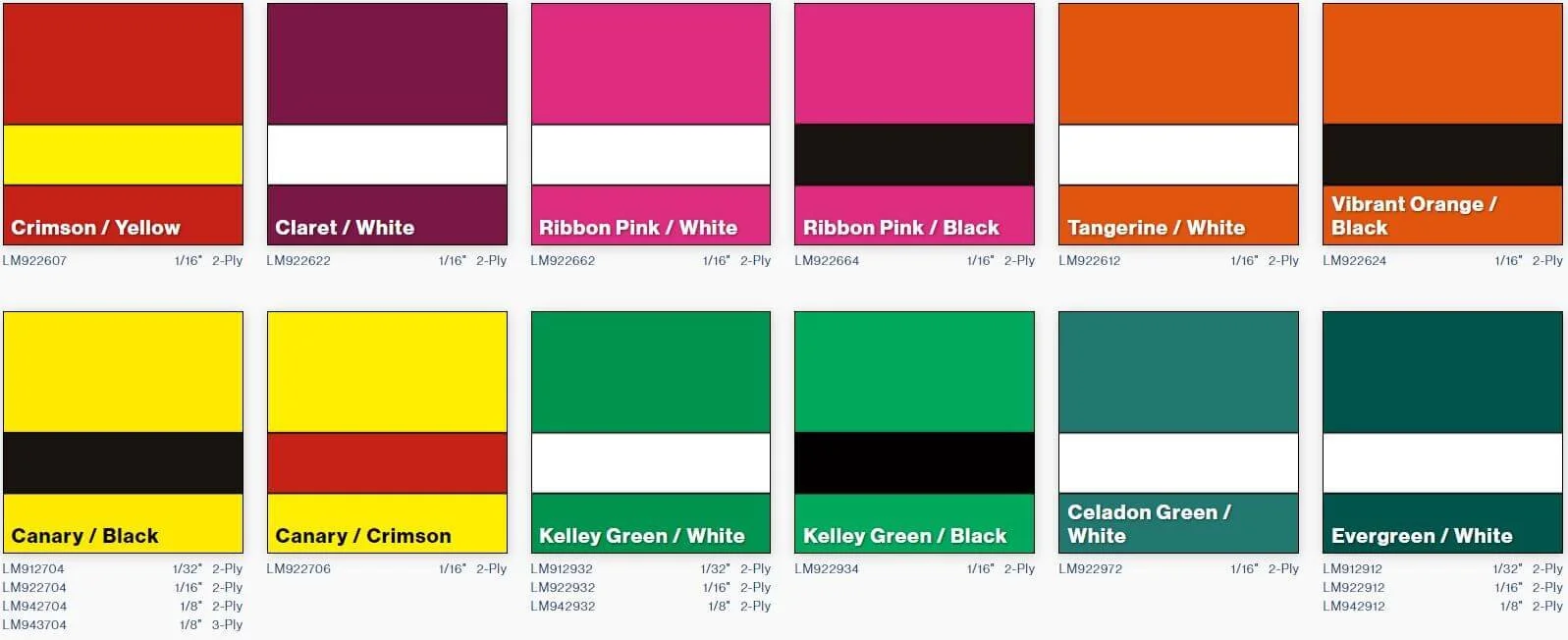 Laser engraving Rowmark plastic colors | Systana Gravure Laser