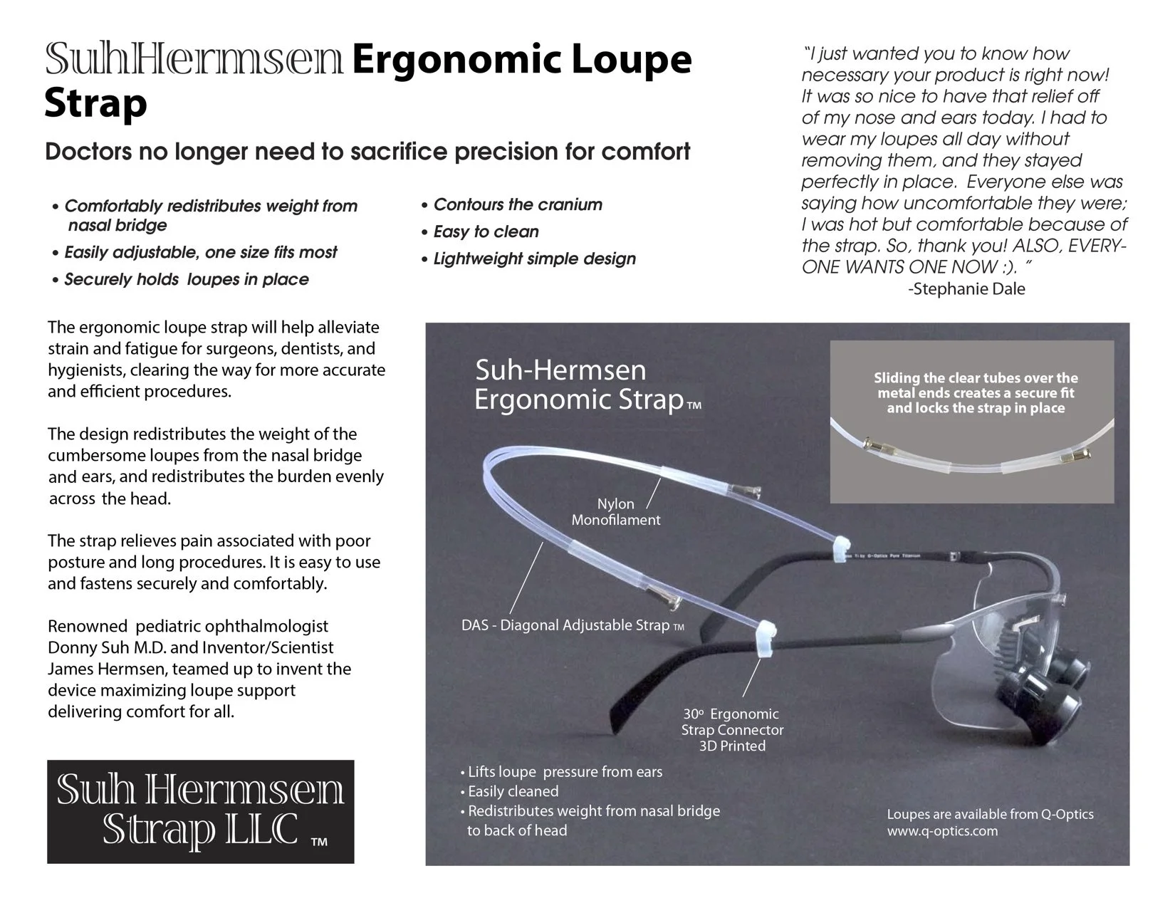 Suh Hermsen Ergonomic Loupe Strap — Suh Hermsen Strap LLC