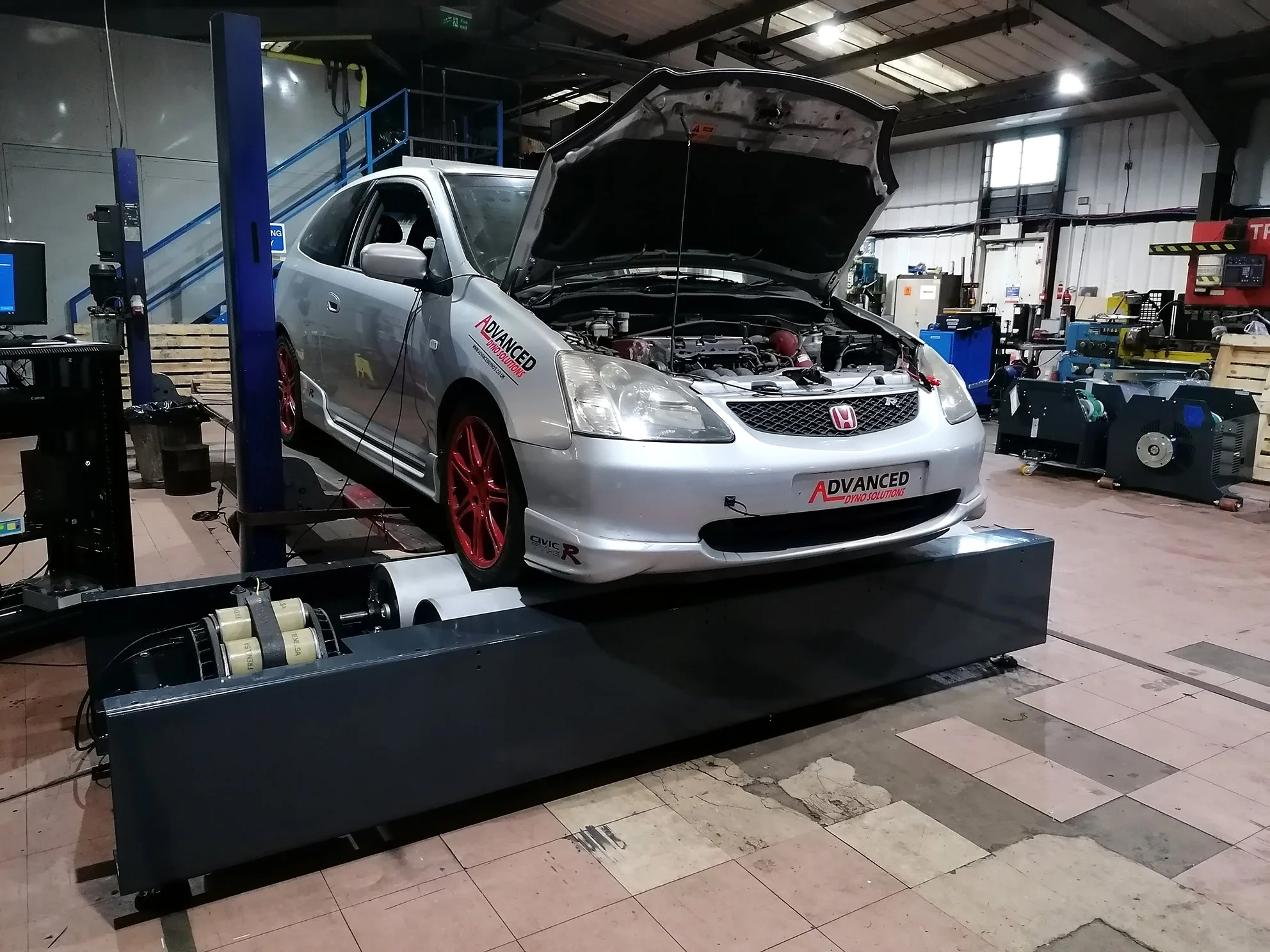 ADS 2WD Eddy Brake Chassis Dyno with SP1+ Setup — Advanced Dyno Solutions