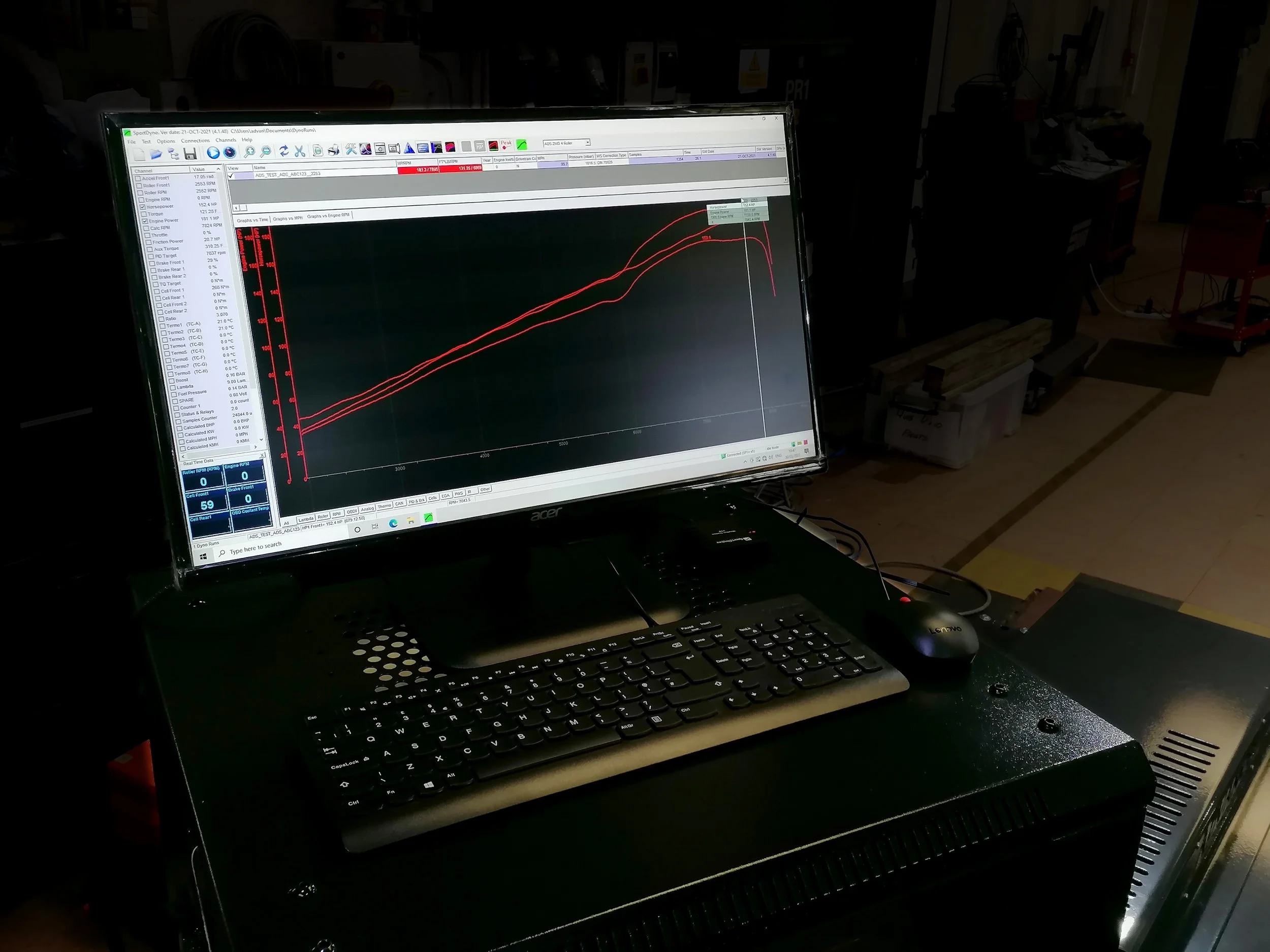 ADS 2WD Eddy Brake Chassis Dyno with SP1+ Setup — Advanced Dyno Solutions