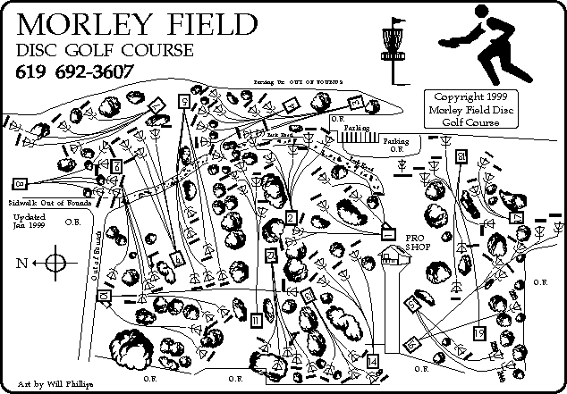 Course Map and Rules — Morley Field Disc Golf Course
