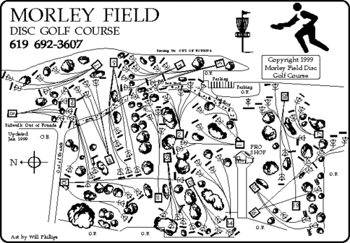 Course Map and Rules — Morley Field Disc Golf Course