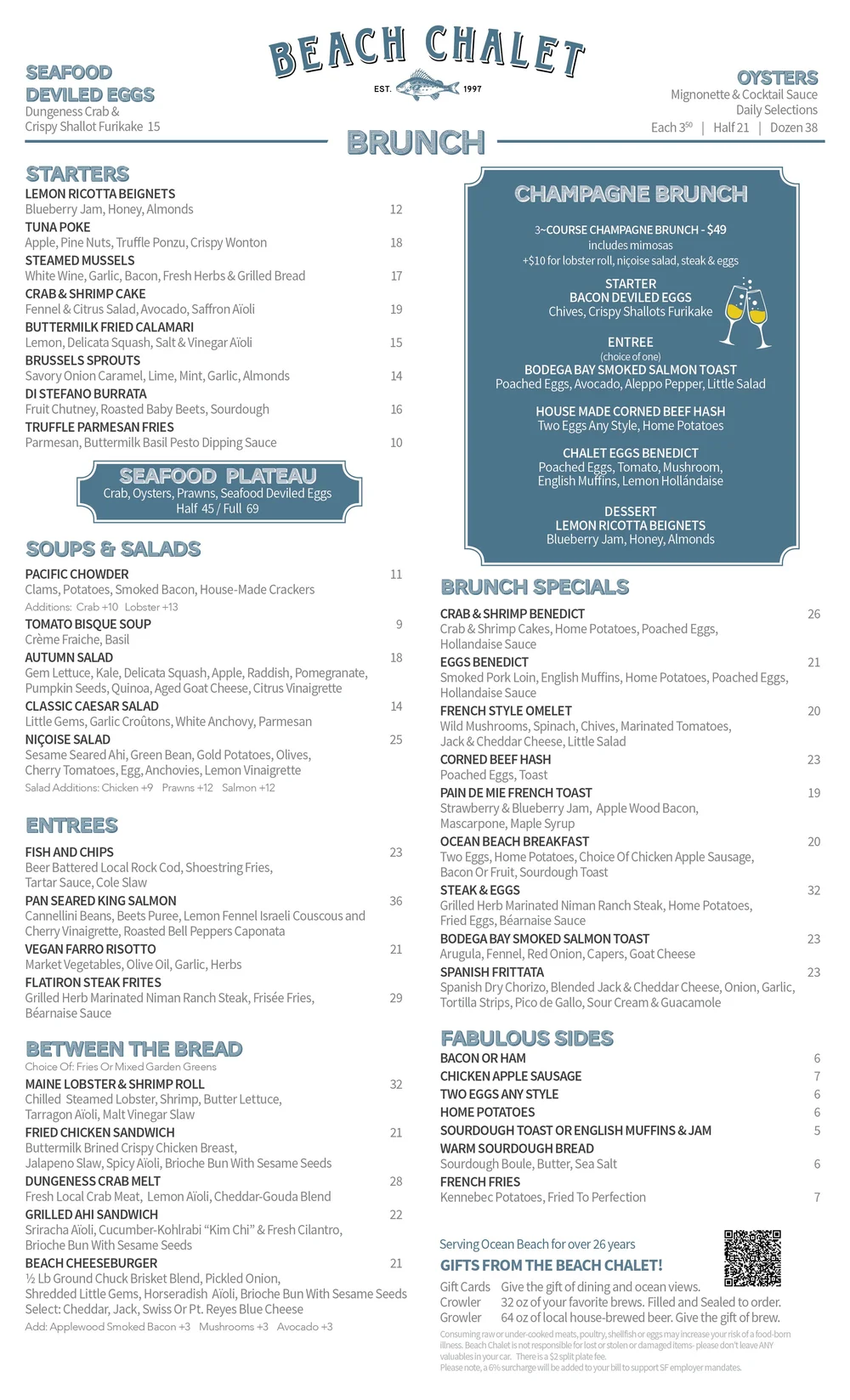 Brunch — Beach Chalet San Francisco's Best Ocean View Restaurant and ...