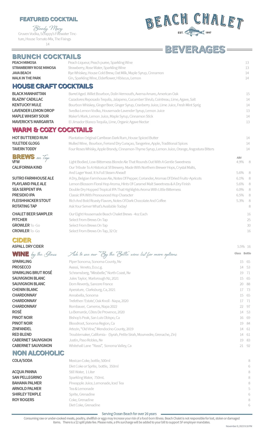 Brunch — Beach Chalet San Francisco's Best Ocean View Restaurant and ...