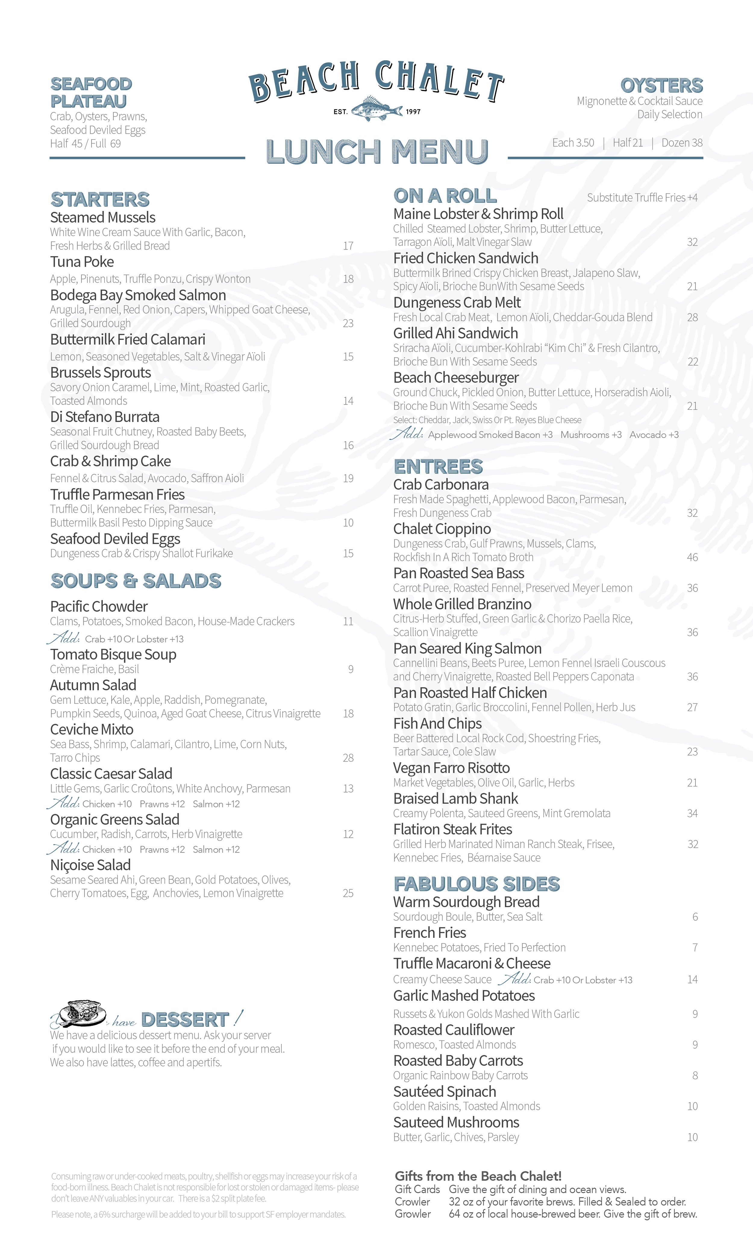 Lunch — Beach Chalet San Francisco's Best Ocean View Restaurant and Brewery