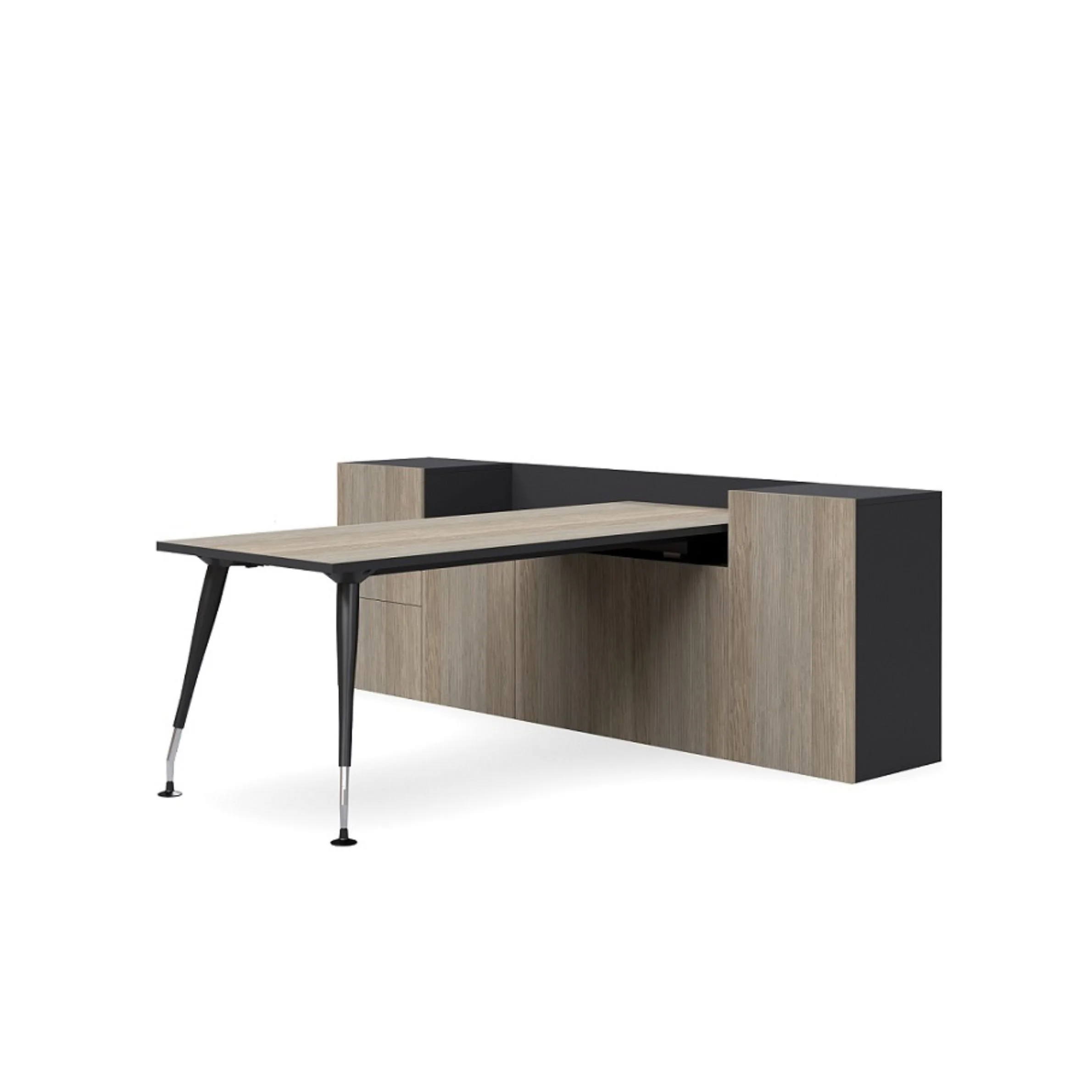 JH Office Furniture | Geelong & Melbourne-Two Tier Storage Executive Desk