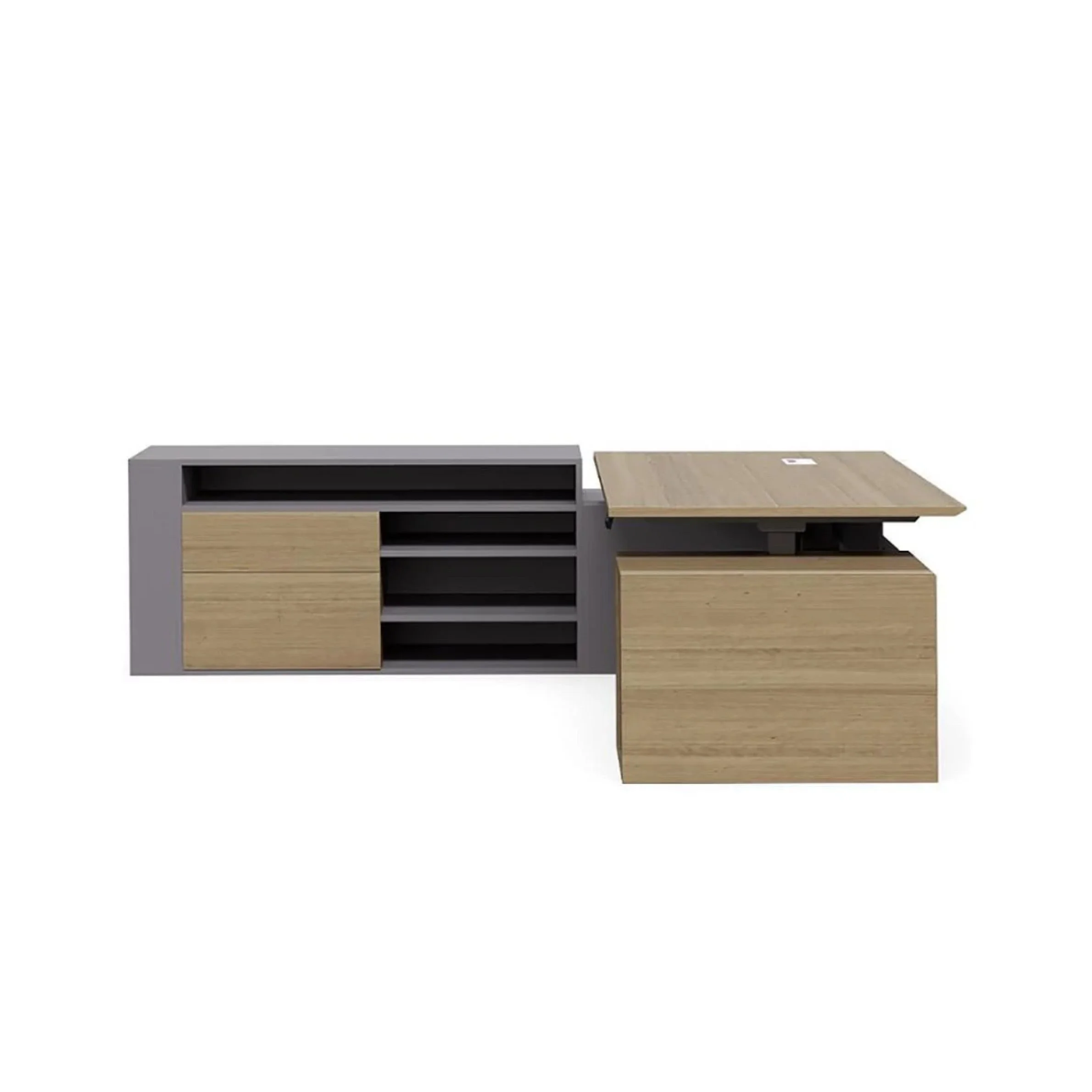 JH Office Furniture | Geelong & Melbourne-Two Tier Storage Executive Desk
