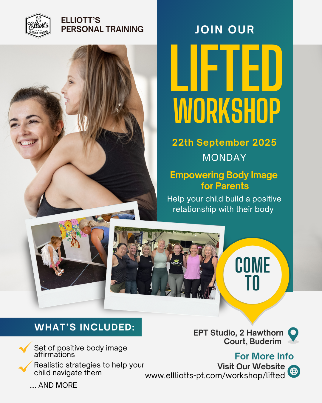 LIFTED: Empowering Body Image Workshop for Parents — Elliott's Personal ...