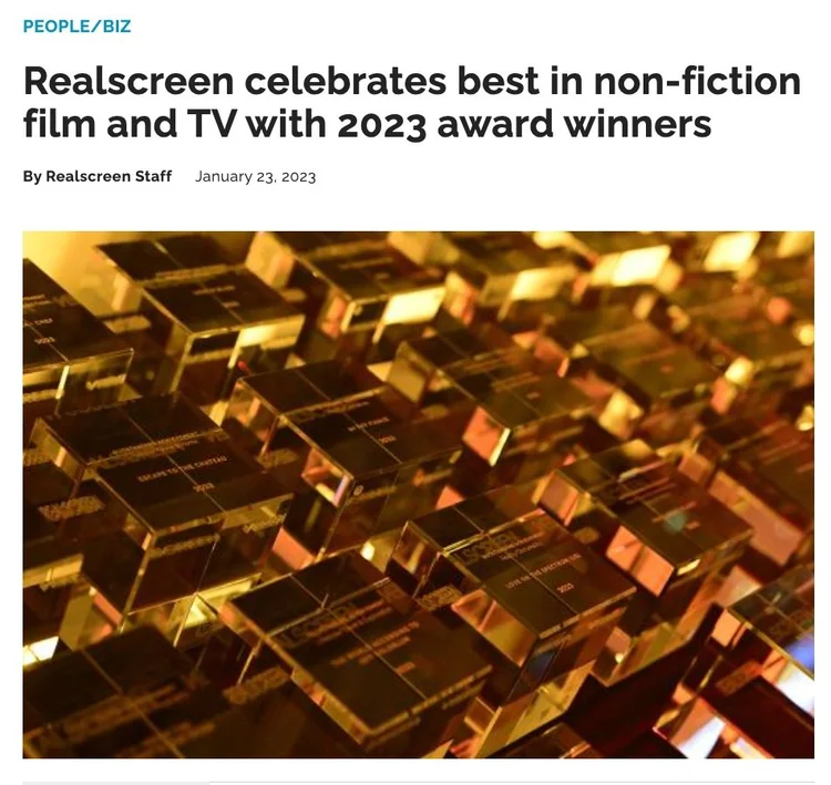 Realscreen Awards 2023 for Lachmann and McGann — Stern & Wild