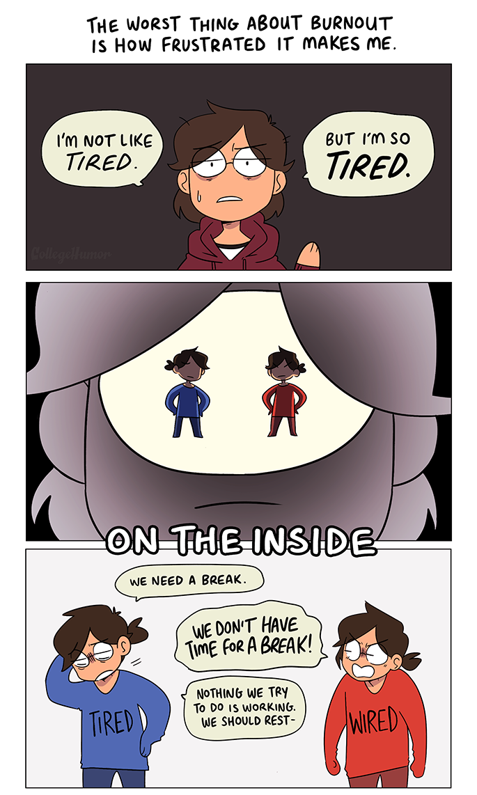 BURNOUT COMIC — KARINA FAREK