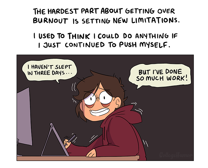 BURNOUT COMIC — KARINA FAREK