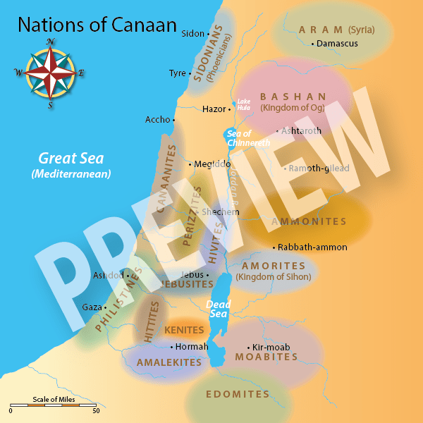 Canaanites Map