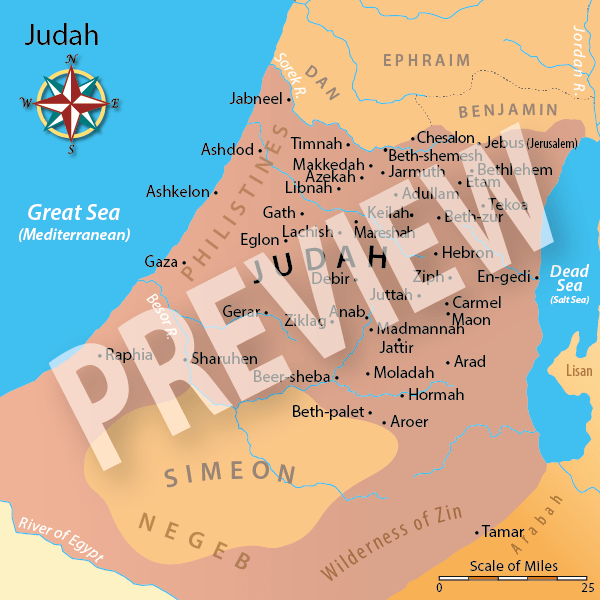 Biblical Map Judea