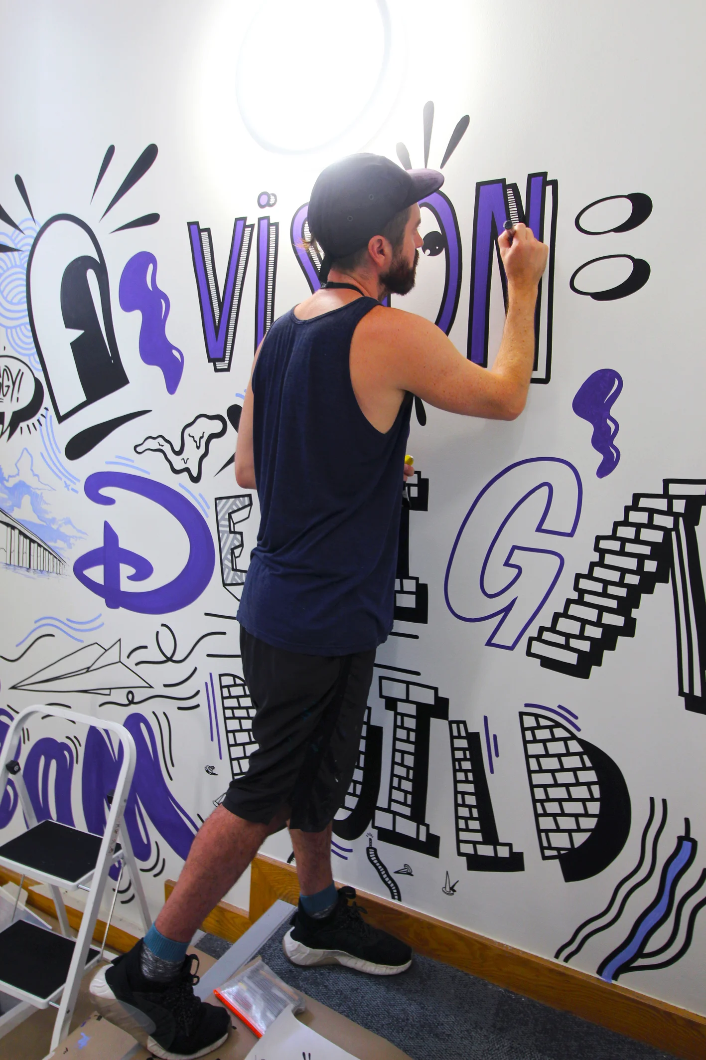 Concertus Stairwell Mural - Ipswich. — LUKE EMBDEN • Mural Artist ...