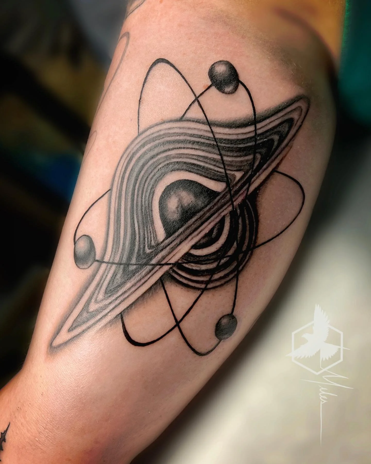 Solar System Atom And Tattoo