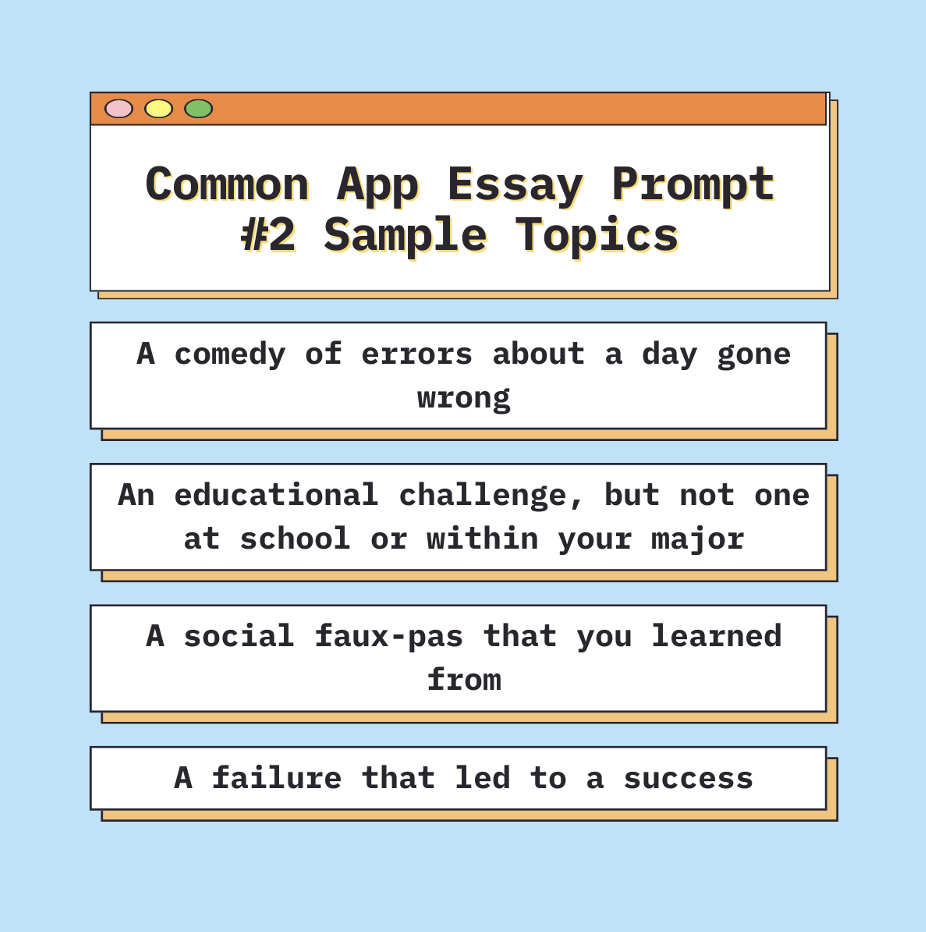 Common App Essay Prompt 2 Example and Guide 2024-2025 — TKG